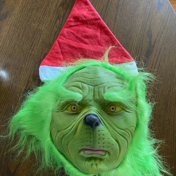 Amazon | Accessories | Grinch Super Realistic Costume Mask Cosplay ...